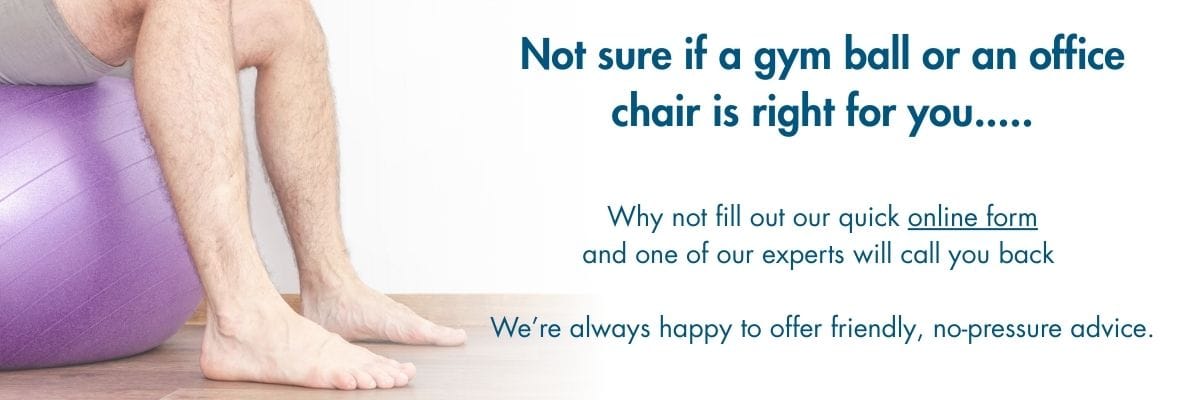 Sitting on a gym ball at work - The facts - Posture People